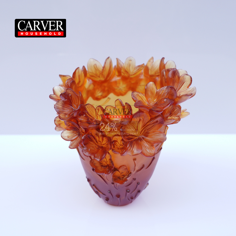 Saffron Vase（Amber） – carver-house